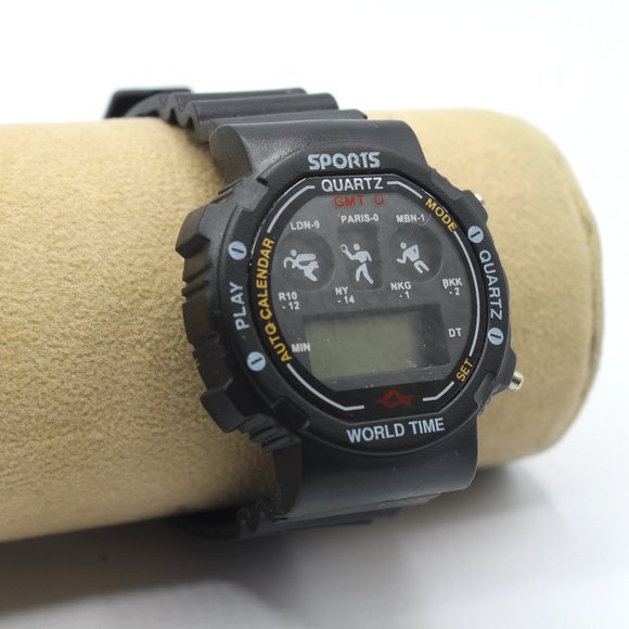 Sports | Accessories | Vintage Sports World Time Gmt Digital Watch Auto ...